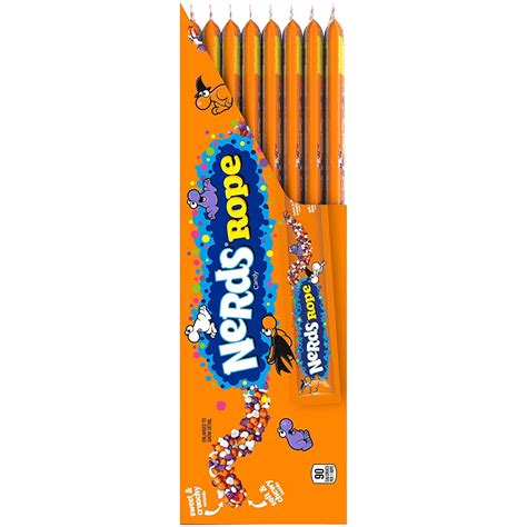 Spooky Nerds Ropes 24 Ct Pack Halloween And Fall Themed Individually Wrapped Candy For Treat