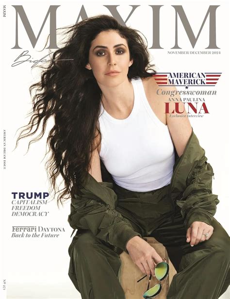 Maxim Magazine November December 2024 Issue American Maverick Anna