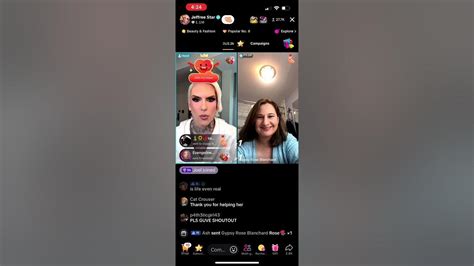 Gypsy Rose And Jeffree Star Meet On Tiktok Live Youtube