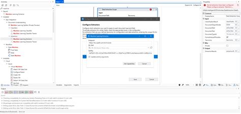 Error Getting While Configuring Machine Learning Extractor In Document Understanding Studio