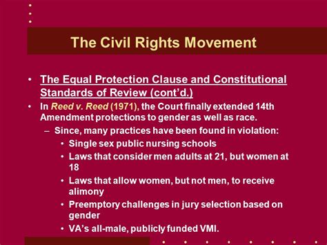 Civil Rights Chapter 6 Chapter 6 Civil Rights Lecture Outline “civil