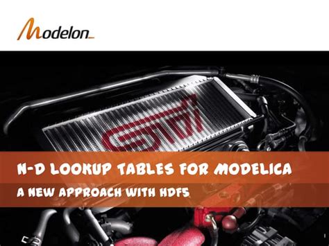 N D Lookup Tables For Modelica Pptx