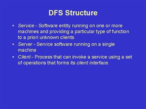 Operating Systems Distributedfile Systems Distributedfile Systems