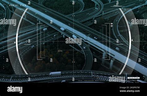 Screen Of A Drone Controller Head Up Display Hud Of A Vehicle Cockpit Graphi Stock Video