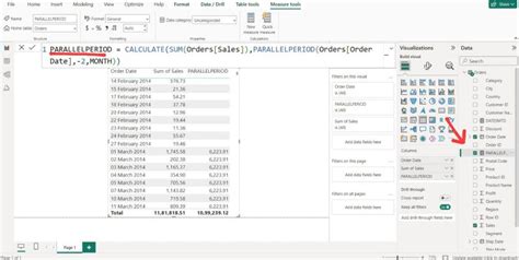 Powerbi Dax Parallelperiod Dataanalysis Timeseries Businessintelligence Datascience
