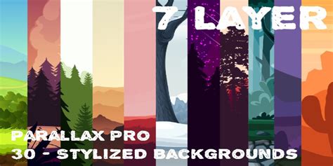 Parallax Pro Stylized Backgrounds For Unity D By Cykodev Codester