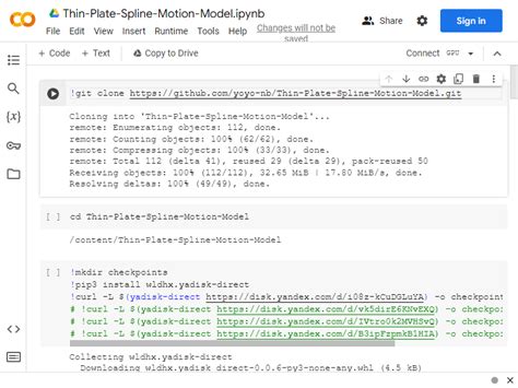 Нейросеть Thin Plate Spline Motion Model