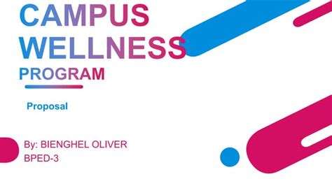 Campus Wellness Program Pptx