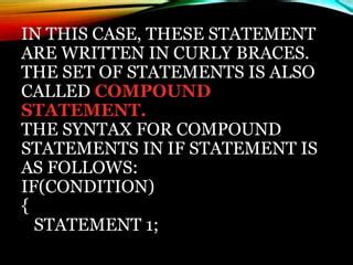 Conditional Statement C Pptx