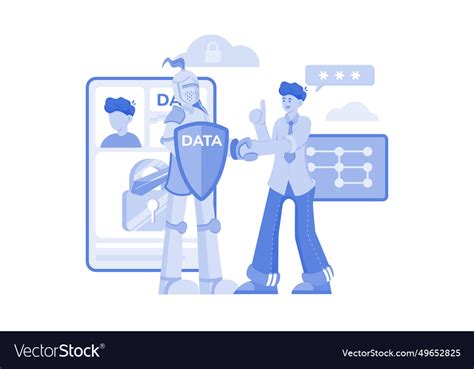 Securing Personal Data Concept On White Background