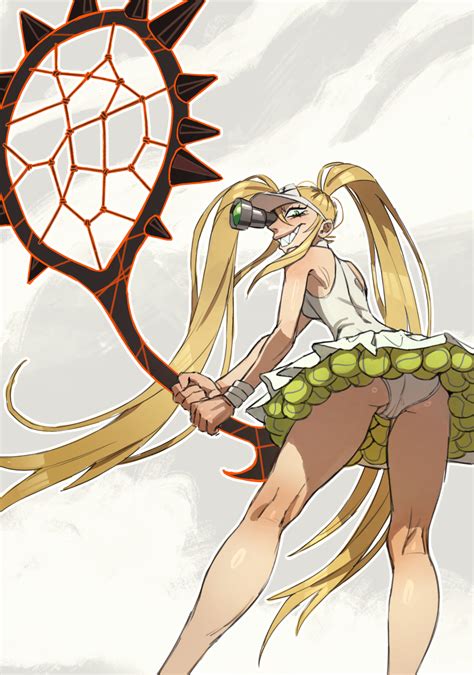 Rule 34 1girls Female Hakodate Omiko Kill La Kill Pantyshot Peakbuns Tennis Racket Under Skirt