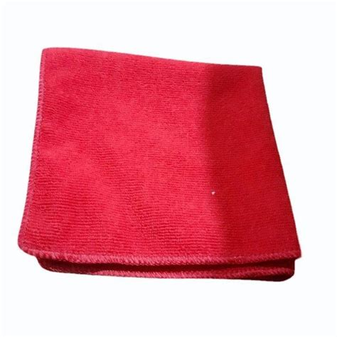 Red Plain Microfiber Cleaning Cloth Gsm 100 At ₹ 18piece In New