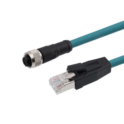 M12 D Coded Male To Rj45 Plug China Supplier M12 D Coded Female To Rj45 Plug China Manufacturer