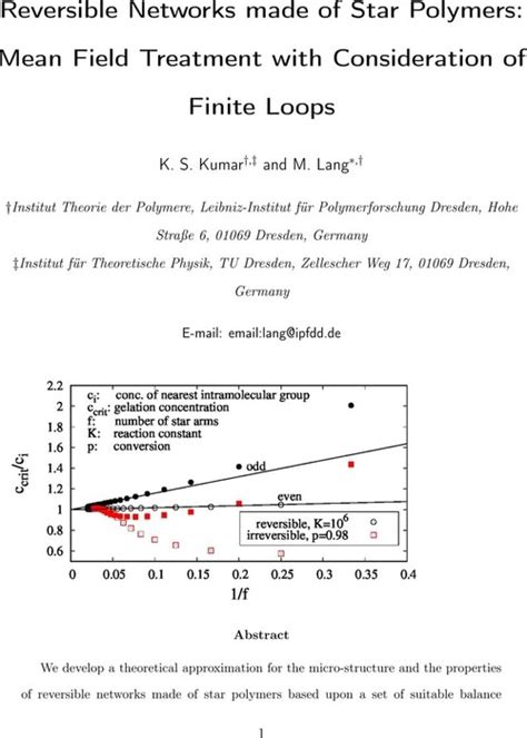 Reversible Networks Made Of Star Polymers Mean Field Treatment With Consideration Of Finite
