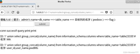 系统安全实验week8：web表单sql注入lovelan777 Csdn博客