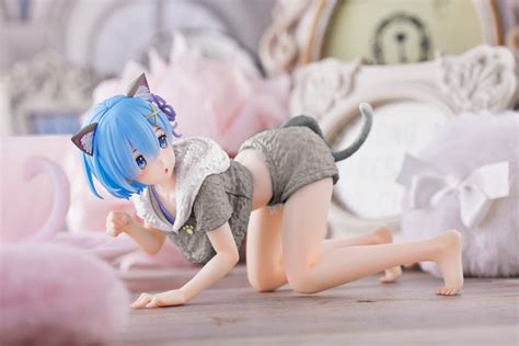 Desktop Cute Figure Re Zero Starting Life In Another World Rem Cat