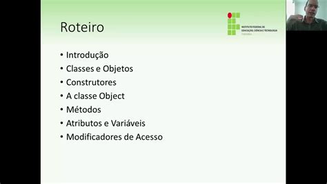 Aula 5 Classes E Objetos Objetivo Desse Módulo Youtube