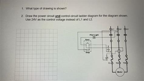 solved 1 what type of drawing is shown 2 draw the power