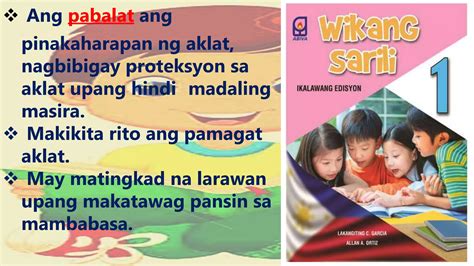 Mga Bahagi Ng Aklat Pptx