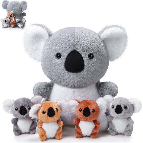 Lenwen 5 Pcs Koala Bear Plush Toys 13 Inch Mommy Koala