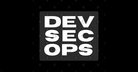devsecops development security operations minimalist black background