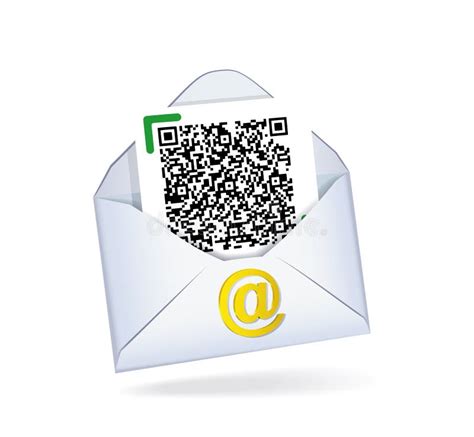 White Envelope With A QR Code Stock Vector Illustration Of Color Email 29427828