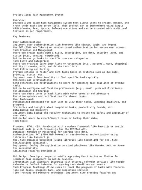 Project Idea Pdf Databases Web Application