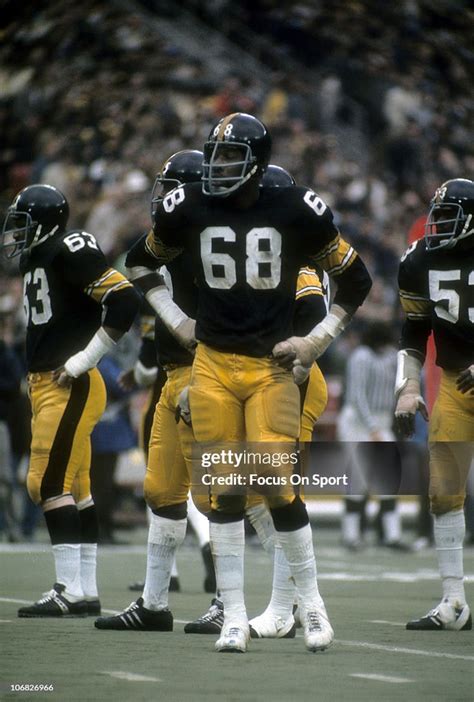 Defensive Lineman L C Greenwood Of The Pittsburgh Steelers Looks On