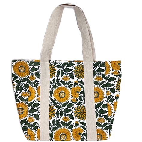 Anju Block Printed Canvas Bag Indi Surf