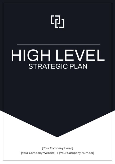 Free High Level Strategic Plan Template To Edit Online