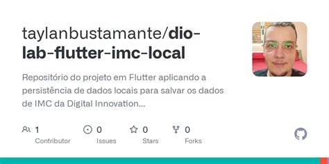 github taylanbustamante dio lab flutter imc local repositório do