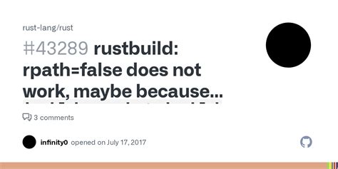 Rustbuild Rpathfalse Does Not Work Maybe Because `build Script Build