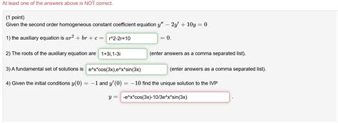 Solved Need Ivp Solved At Least One Of The Answers Above Is