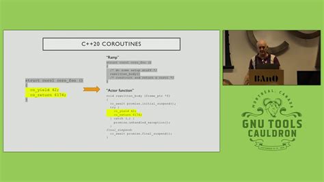 C20 Coroutines In Gcc Gnu Tools Cauldron 2019 Youtube