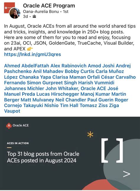 Gurpreet Singh On Linkedin Oracleace Rewards Oracleacepro Networking Globalcommunity…