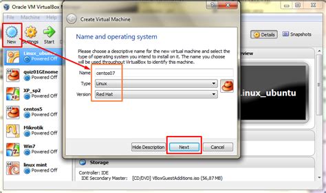 inspirasi and seni technology instalasi linux centos 7 di virtualbox