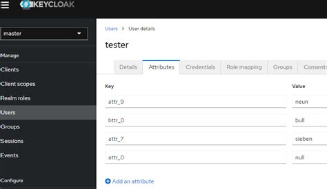 New Admin Ui Sort User Attributes Alphabetically · Issue 21239 · Keycloakkeycloak · Github