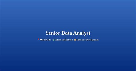Dailyremote On Linkedin Senior Data Analyst At Playvalve