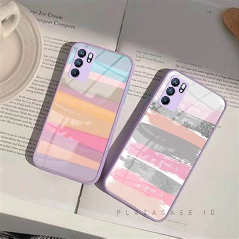 Jual Softcase Glass Kaca K117 For Oppo A16 A54 A15 A5s Reno 5 Reno