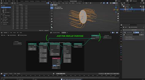 Spline Node With Randomized Siblings Smooth End And Start Converge To