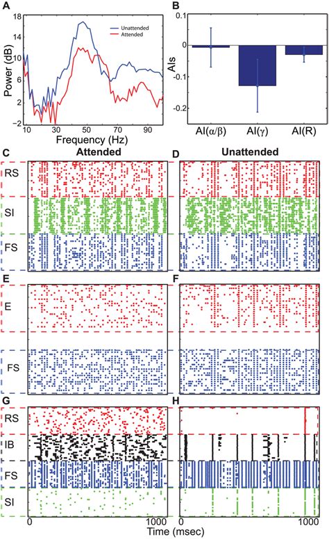 The Effect Of Asynchronous Top Down Signals A The Power Spectra Of