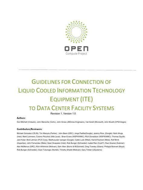 Ocp Acs Connection Guidance Acf Wp 05032022 Pdf Pdf Pipe Fluid Conveyance Leak