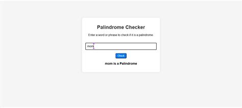 Github Asiftltpalindrome Checker Application With Javascript 🔎 This