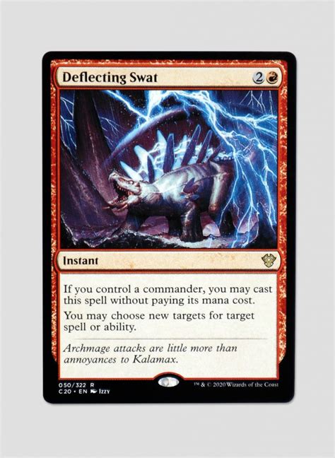 Deflecting Swat 050 Holo From Commander 2020 C20 Mtg Proxy Magic