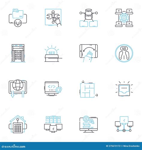Customer Engagement Linear Icons Set Feedback Loyalty Communication Interaction