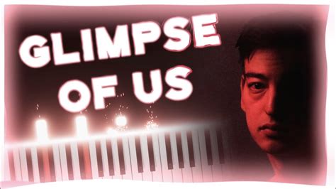 Joji Glimpse Of Us Piano Tutorial Sheet Music Youtube