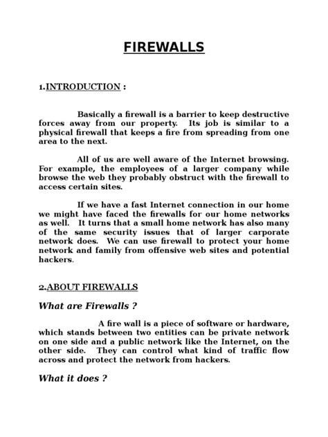 What Are Firewalls Pdf Firewall Computing Port Computer