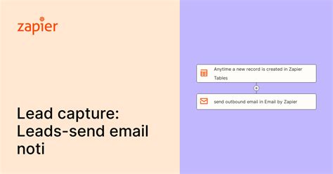 anytime a new record is created in zapier tables send outbound email