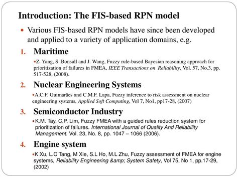 Ppt A Single Input Rule Modules Connected Fuzzy Fmea Methodology For