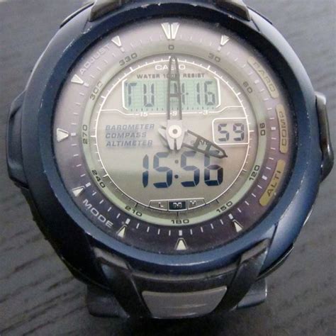 Sold On Ebay Casio Pathfinder Protrek Solar Triple Sensor Dark Blue Titanium Prg 60yt 2767